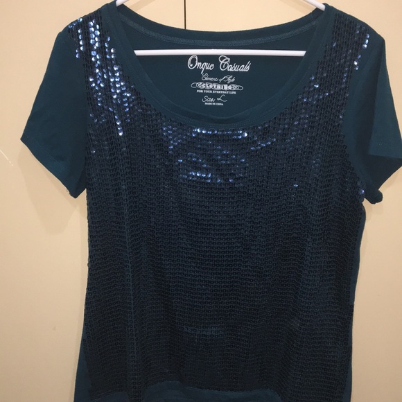 Onque Casuals | Tops | 4 For 3 Size L Onque Casuals Spangled Top | Poshmark